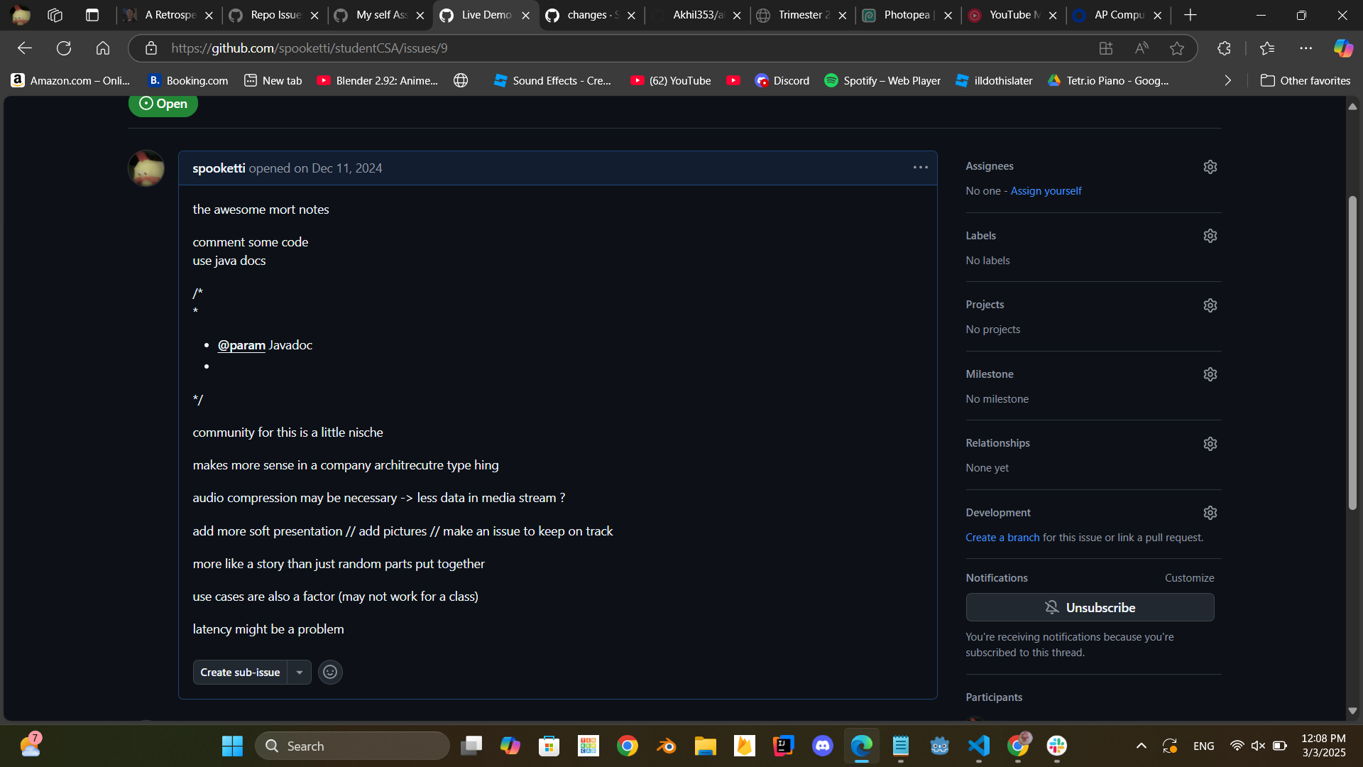 A Retrospective on Trimester 2 of AP CSA